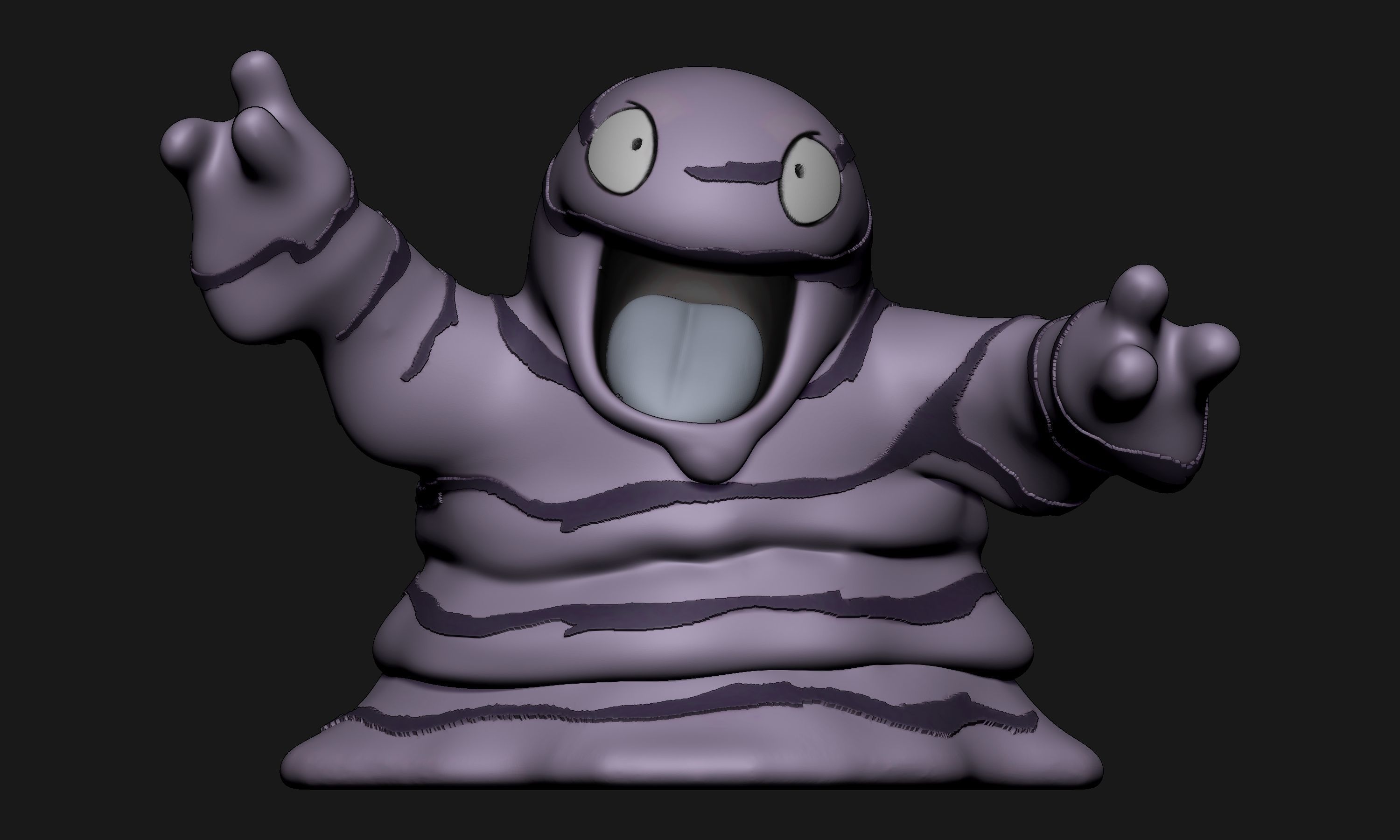 Pokemon - Grimer and Muk with 2 poses 3D model 3D printable | CGTrader