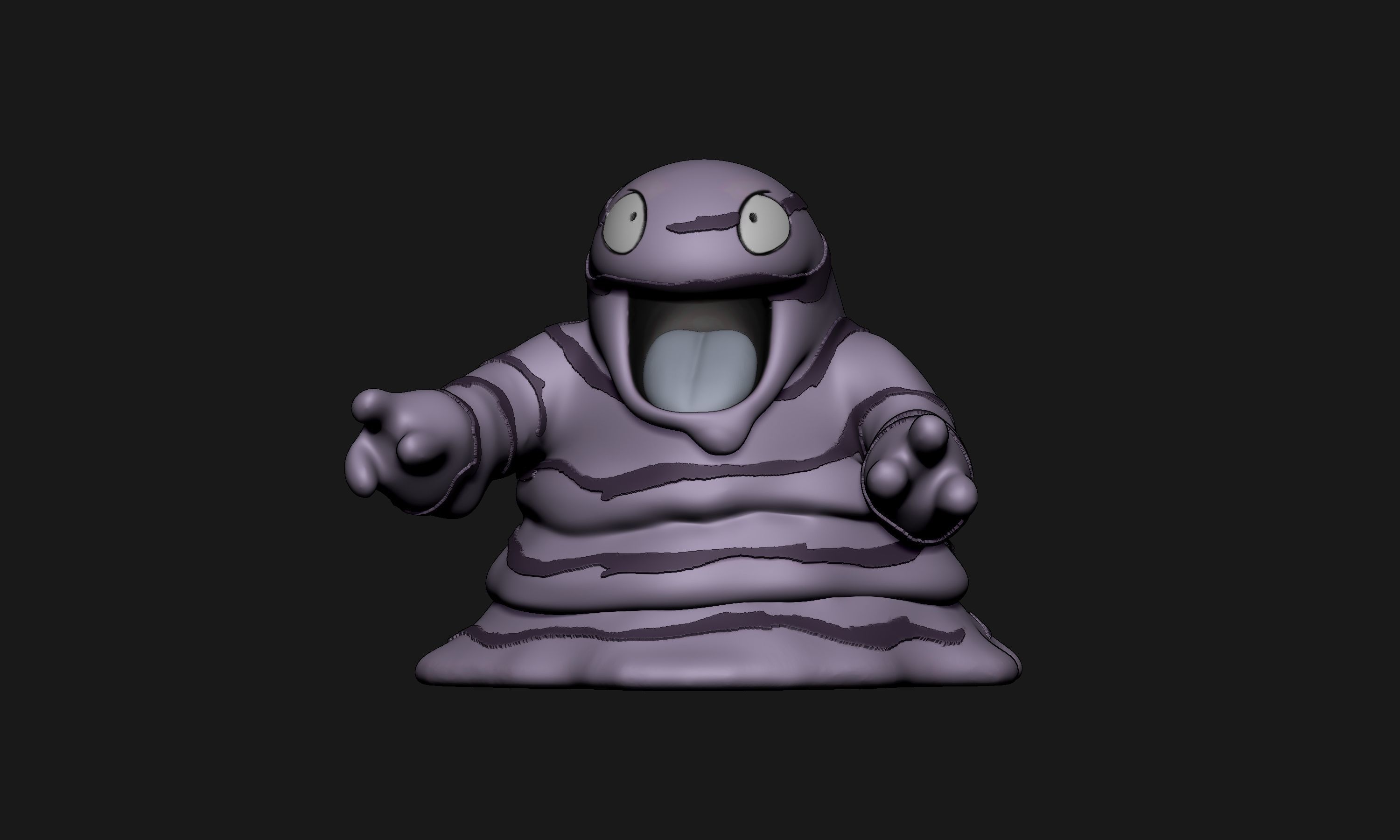Pokemon - Grimer and Muk with 2 poses 3D model 3D printable | CGTrader