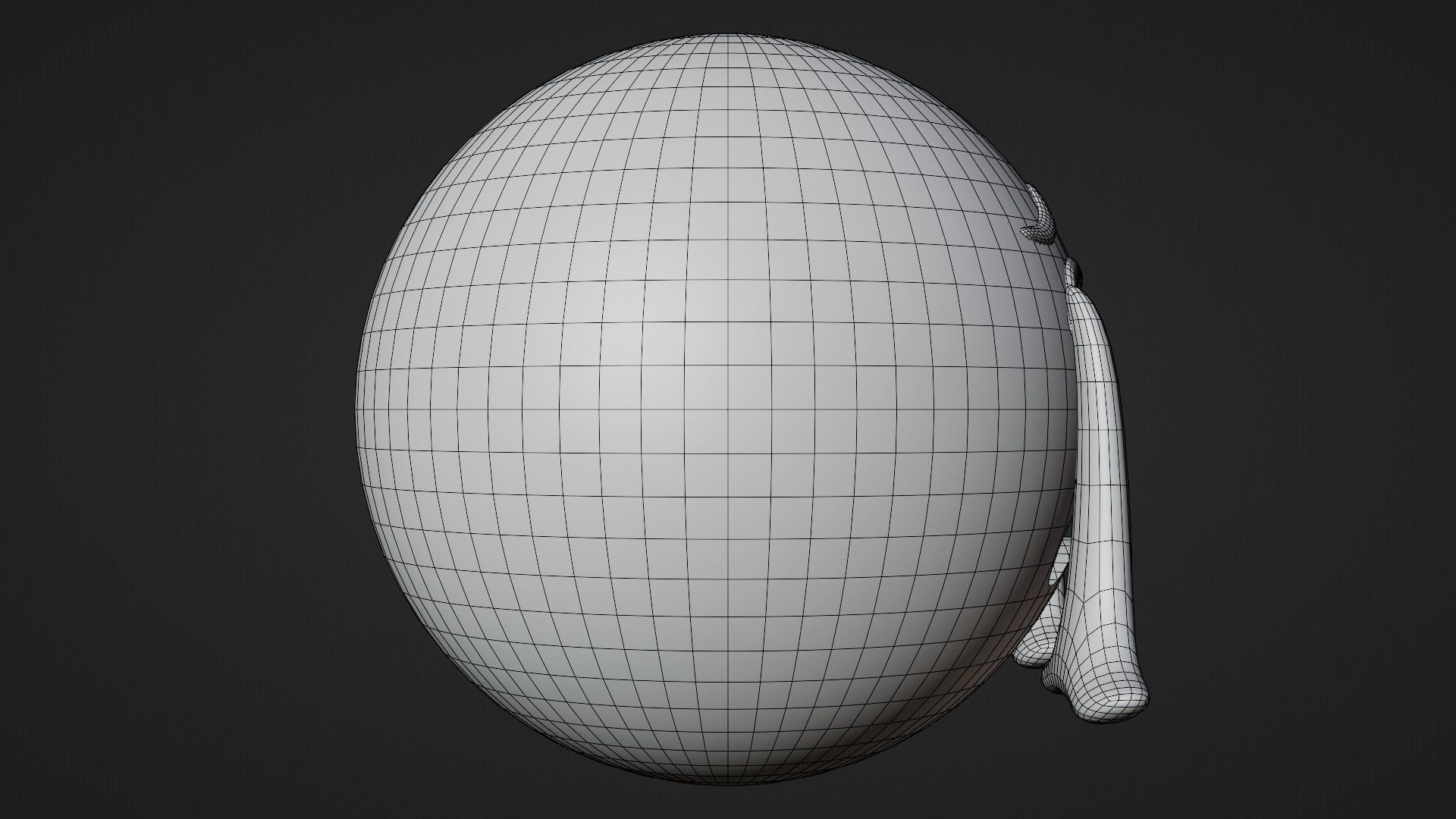 Crying Yellow Ball Emoticon Emoji or Smiley 3D model animated rigged ...