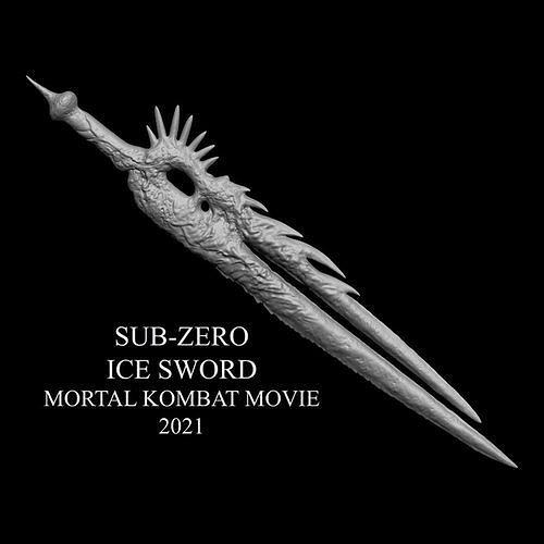 3D PRINTABLE SUB ZERO ICE SWORD - MORTAL KOMBAT MOVIE 2021 3D model 3D ...