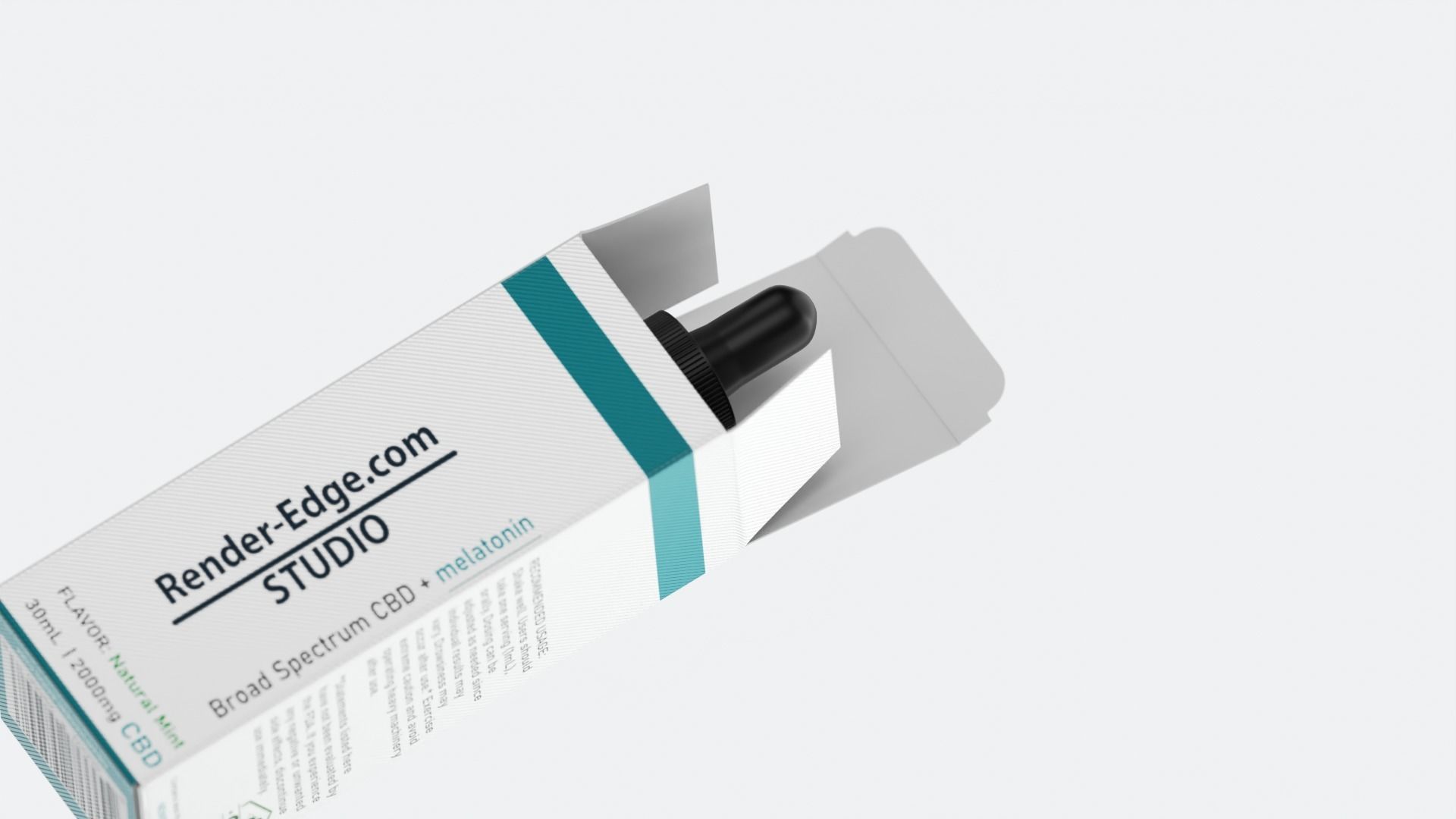 CBD box and bottle animation 3D model animated | CGTrader