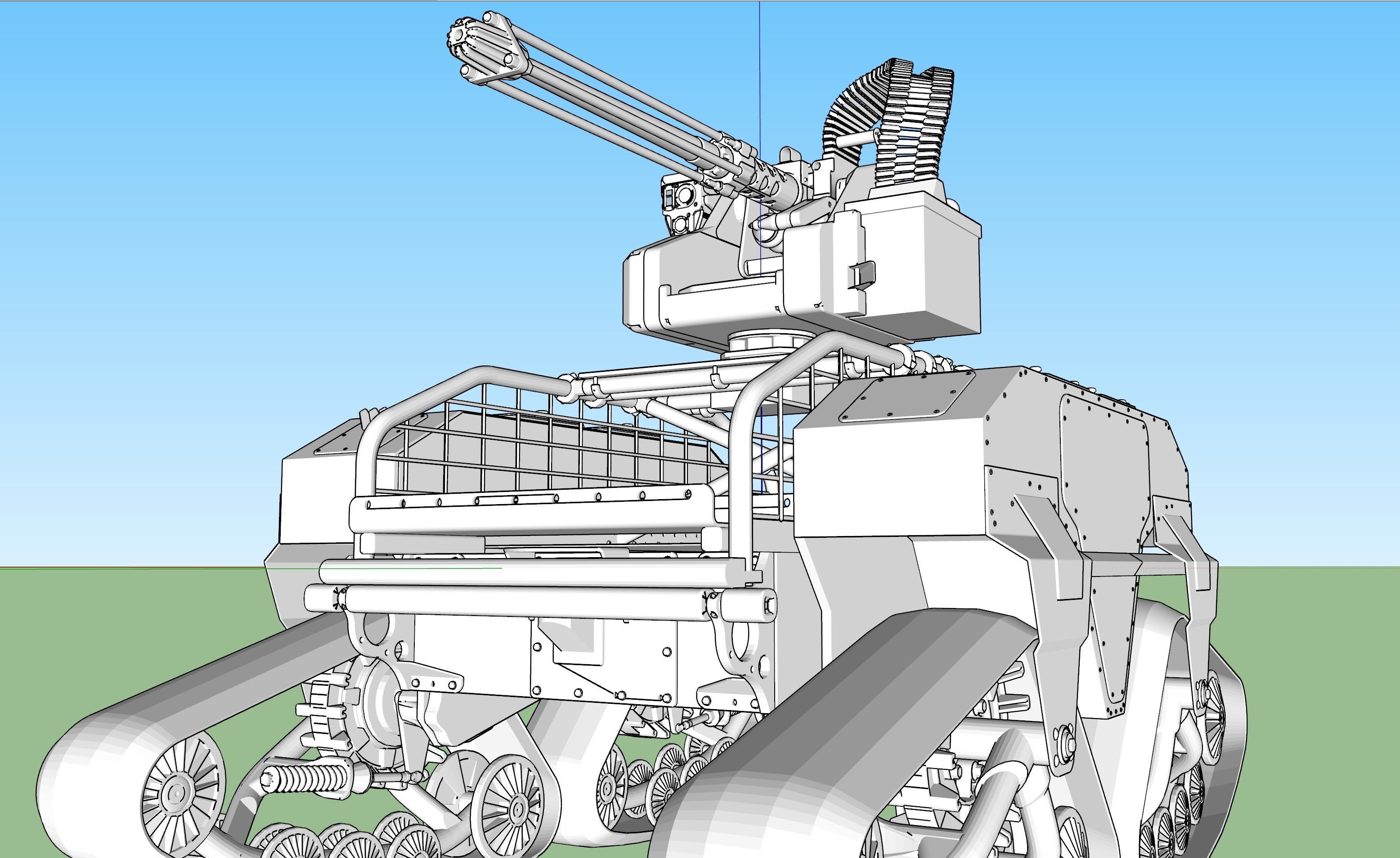 Unmanned Ground Attack vehicle - UGAV MUTT - J5 INTEGRATOR ARGO 3D ...