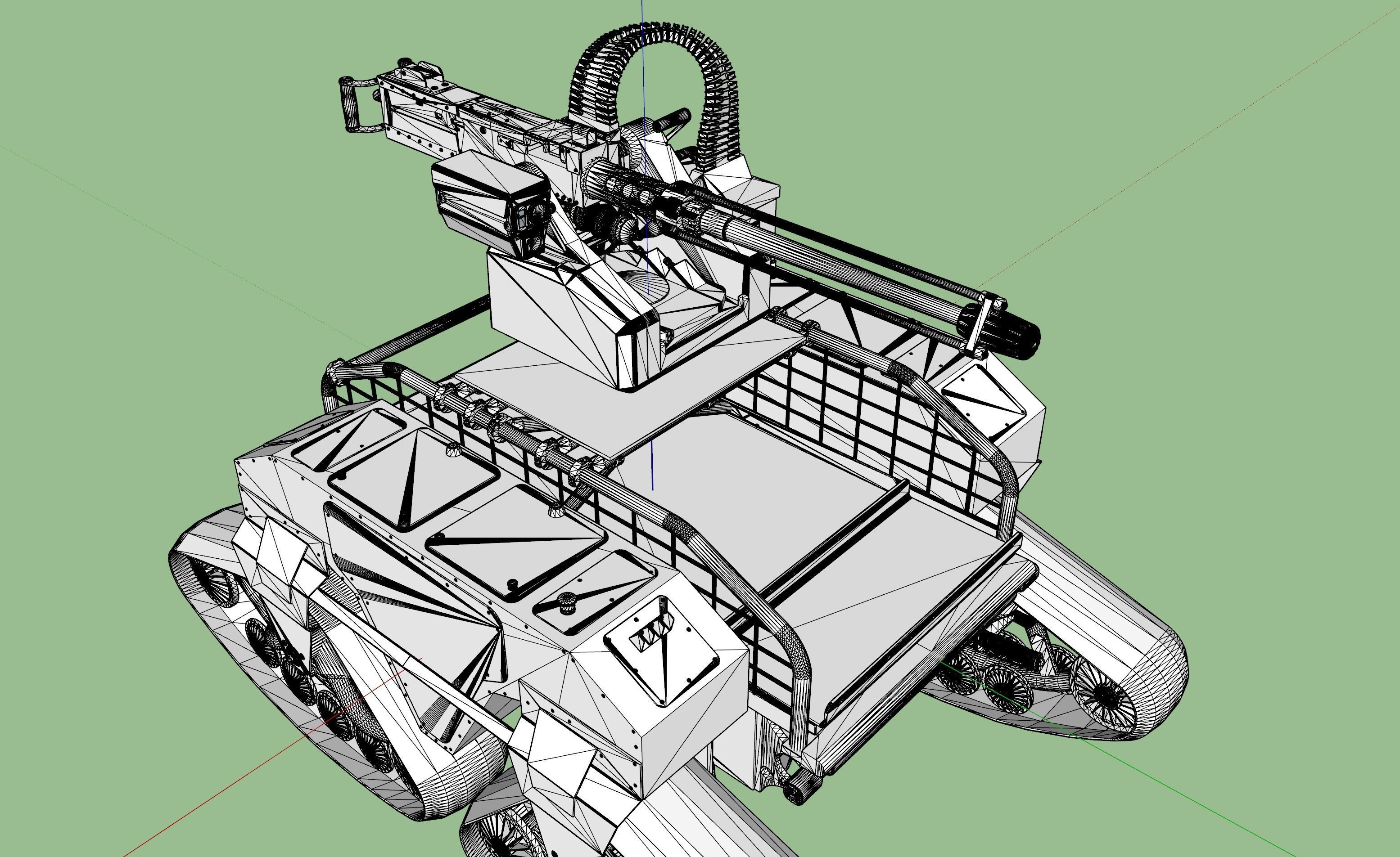Unmanned Ground Attack vehicle - UGAV MUTT - J5 INTEGRATOR ARGO 3D ...