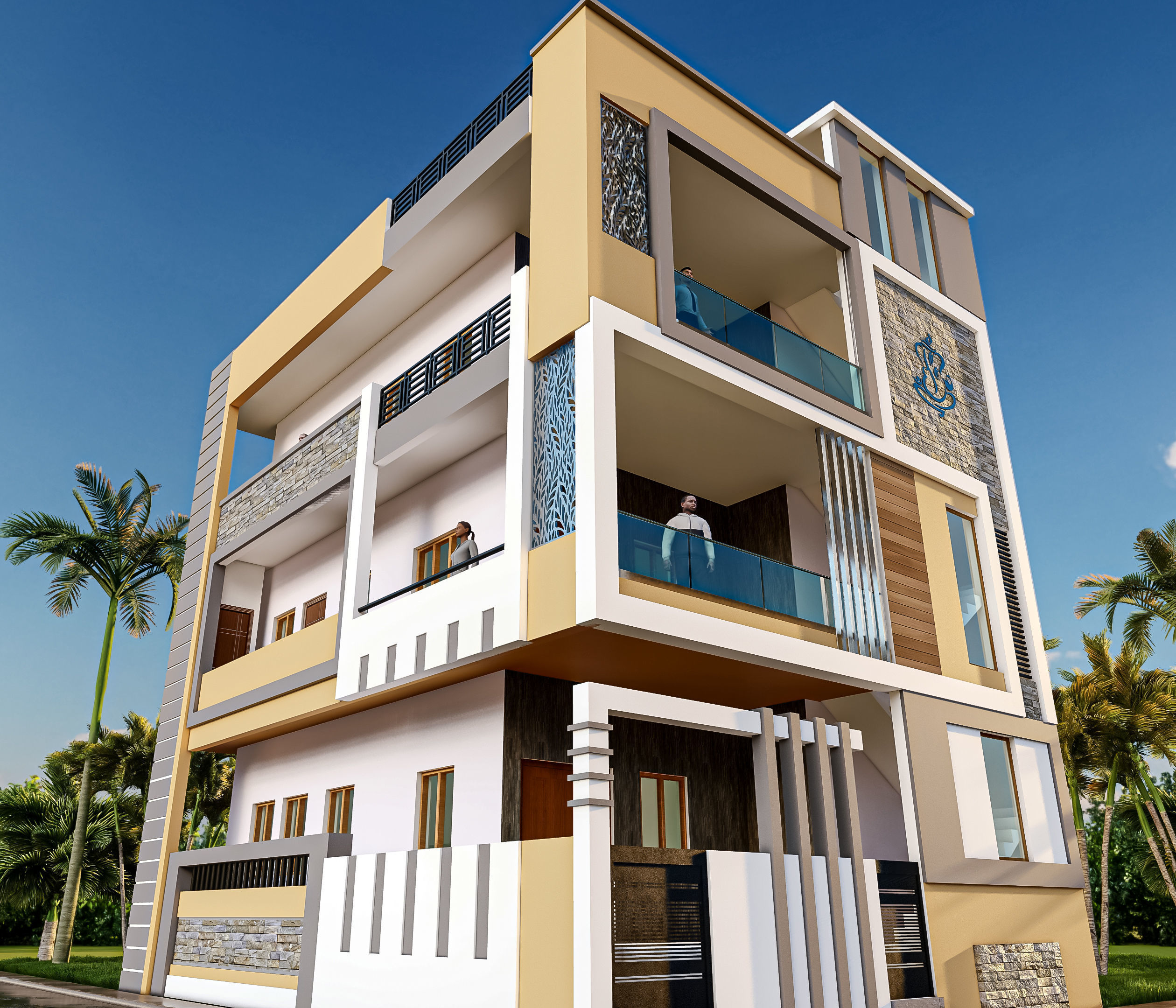 3 story house 3D model | CGTrader