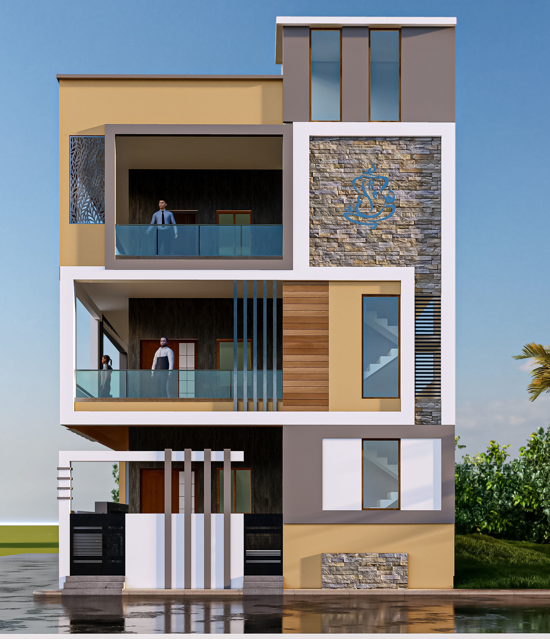 3 story house 3D model | CGTrader