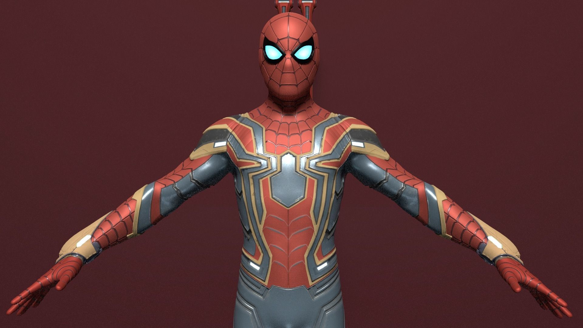IRON SPIDER MCU 3D model animated rigged | CGTrader