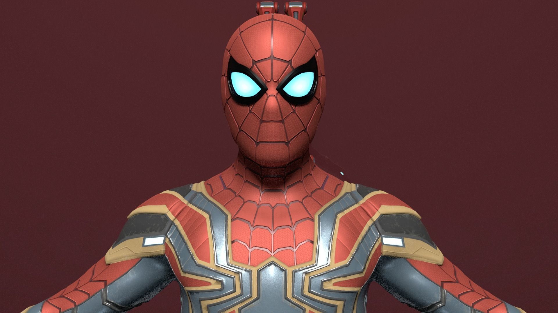 IRON SPIDER MCU 3D model animated rigged | CGTrader