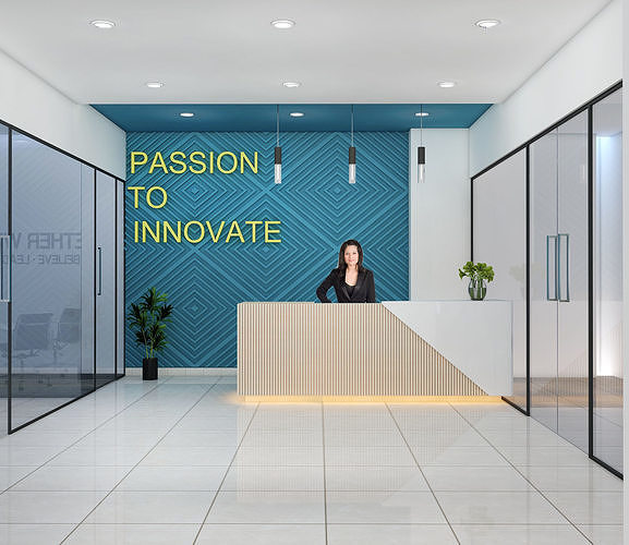 3D model Reception design VR / AR / low-poly | CGTrader