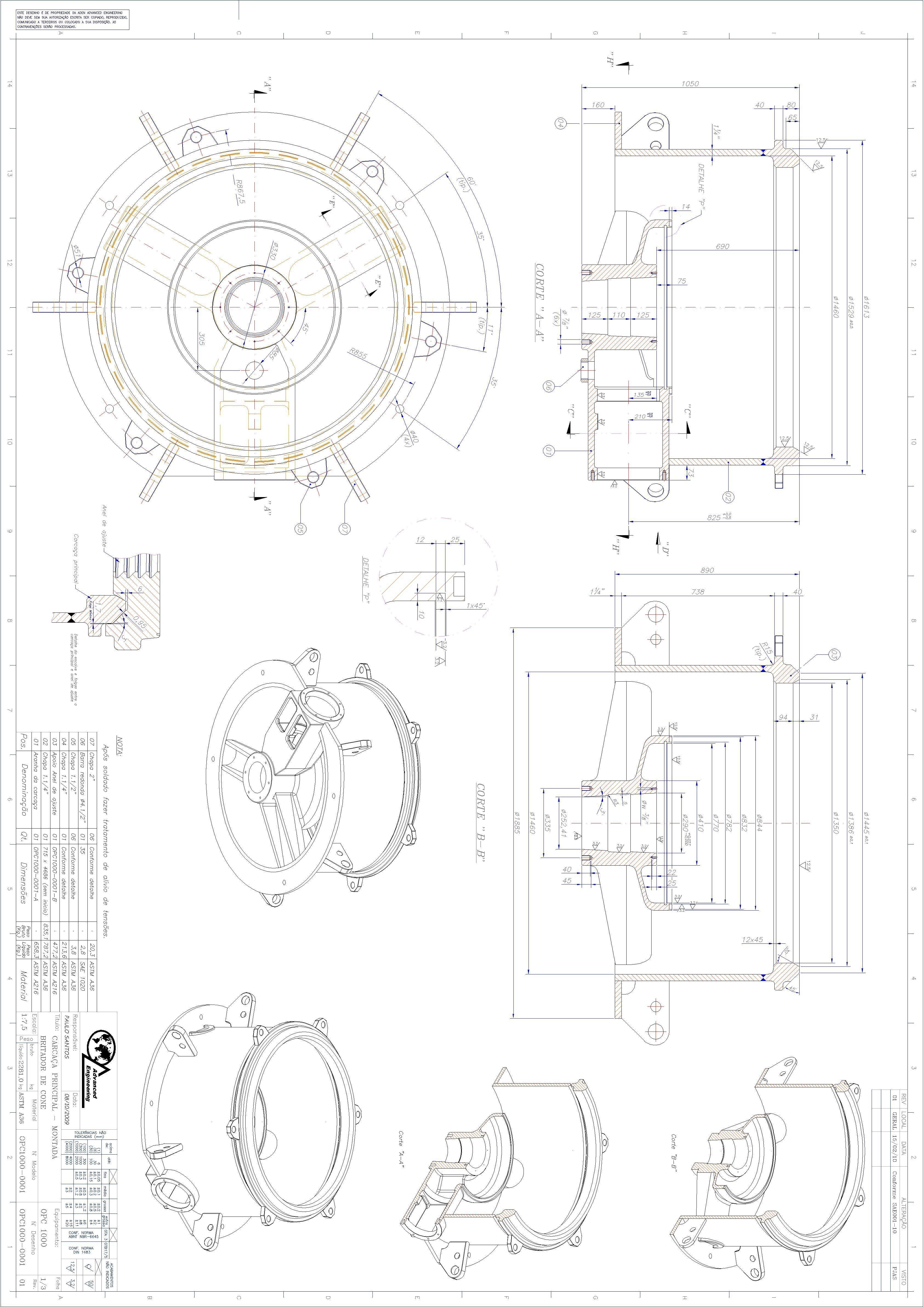 OC 1000 CONE CRUSHER TECHNICAL DRAWINGS 3D model | CGTrader