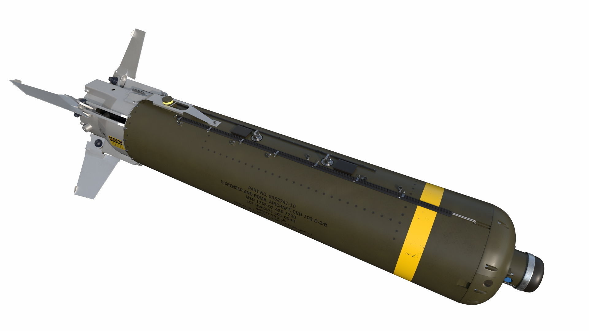 CBU-103 Combined Effects Munition 3D model | CGTrader