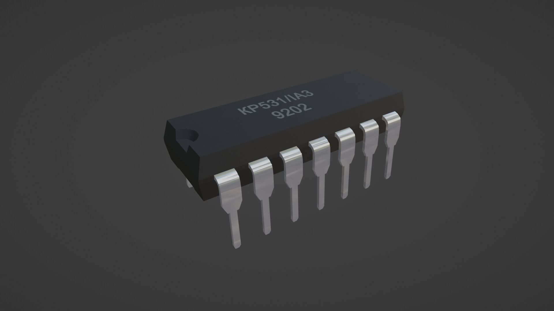 Microchip 3D model electronic component free VR / AR / low-poly 3D ...