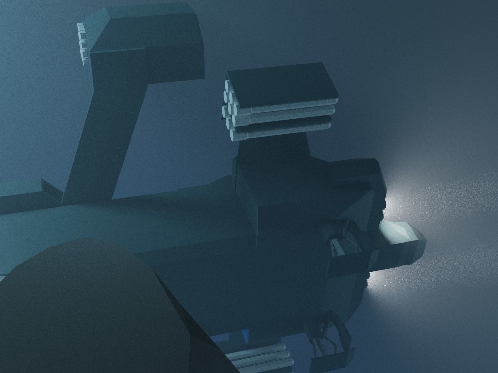 Cartoon Alien Dropship Scene 3D model | CGTrader
