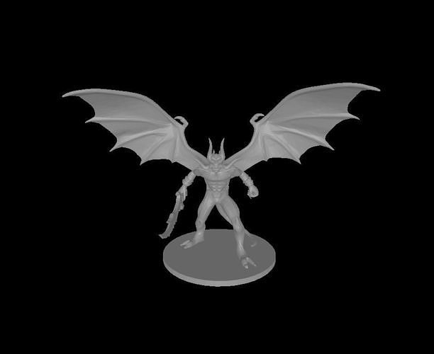 demon bat with wings 3D model 3D printable | CGTrader