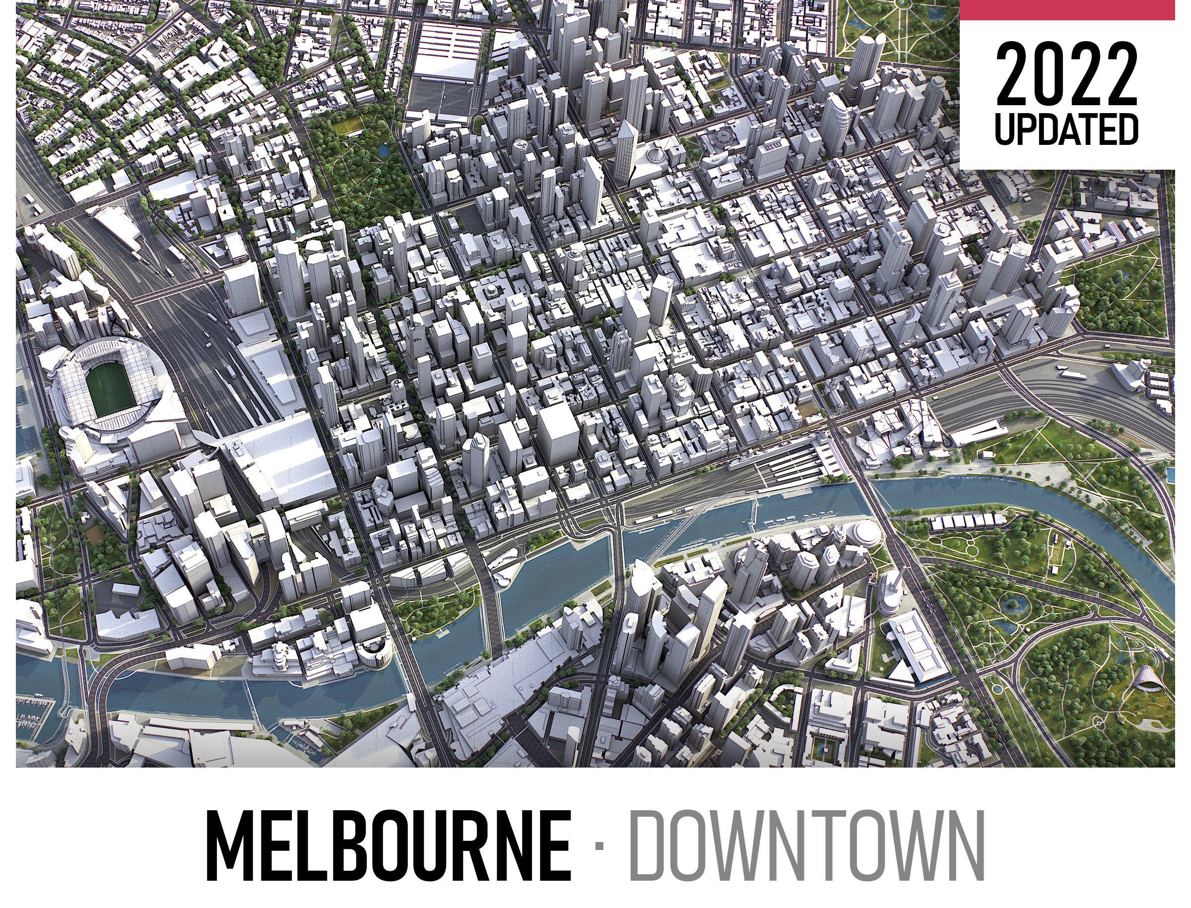 3D model Melbourne VR / AR / low-poly | CGTrader