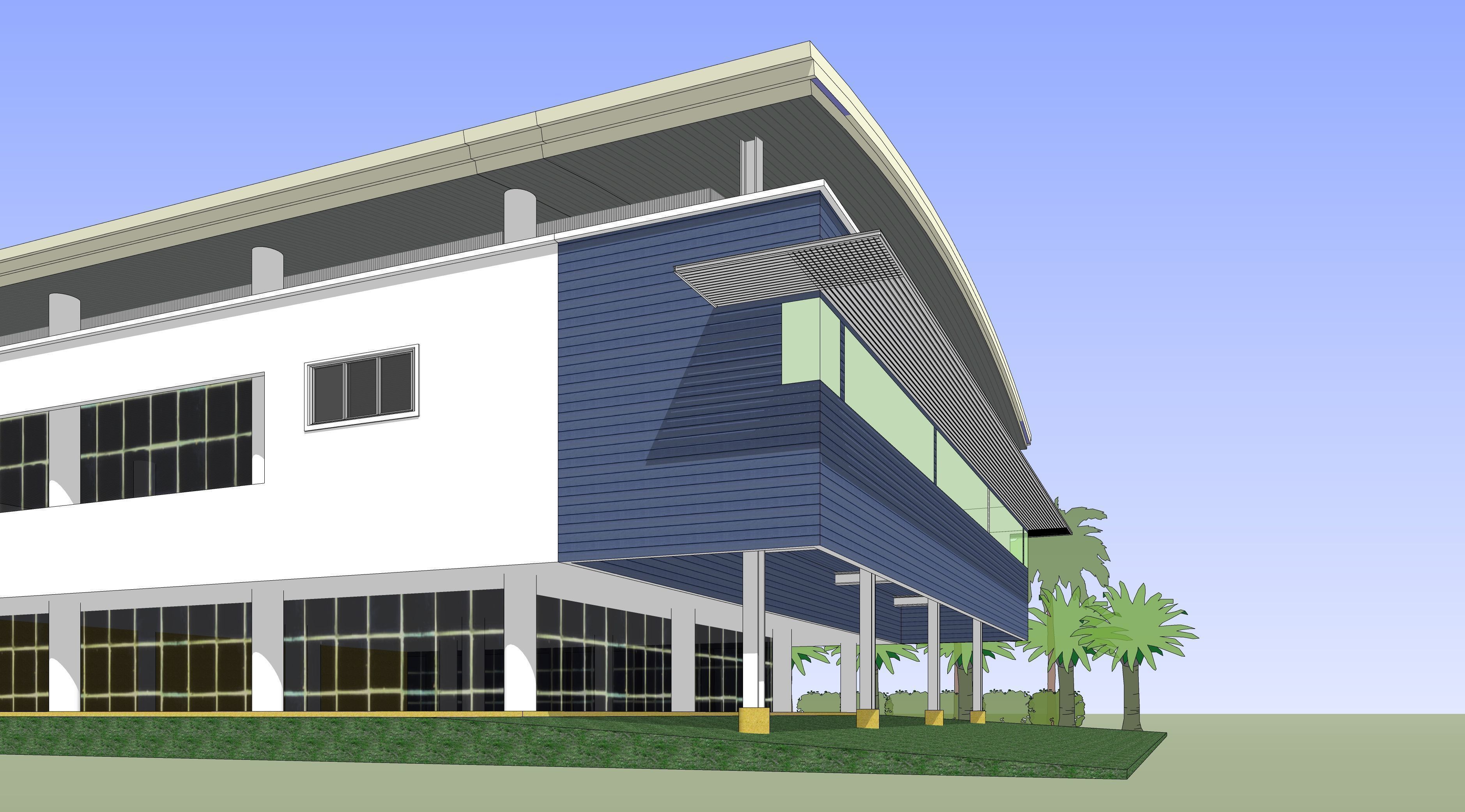 Office extension 3D model | CGTrader