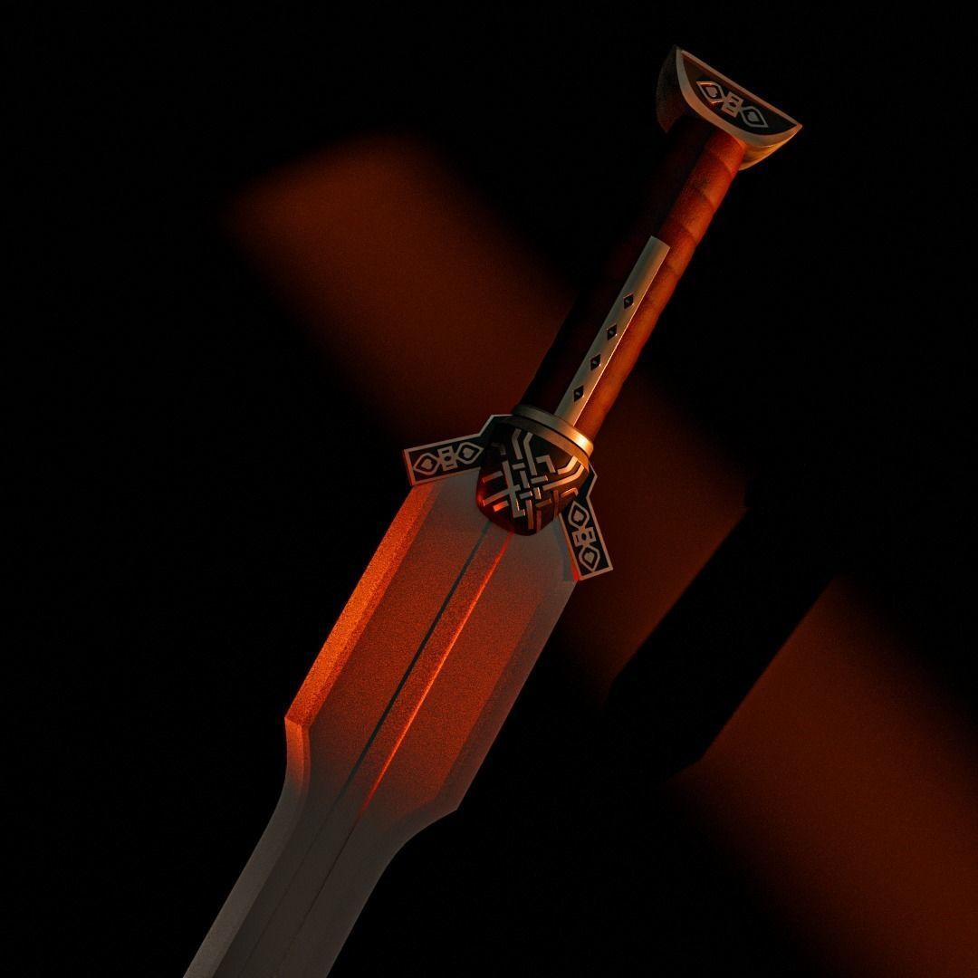 Kili sword concept 3D free VR / AR / low-poly 3D model | CGTrader