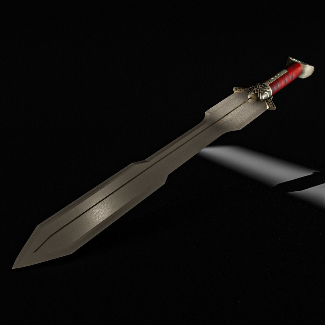 Kili sword concept 3D free VR / AR / low-poly 3D model | CGTrader