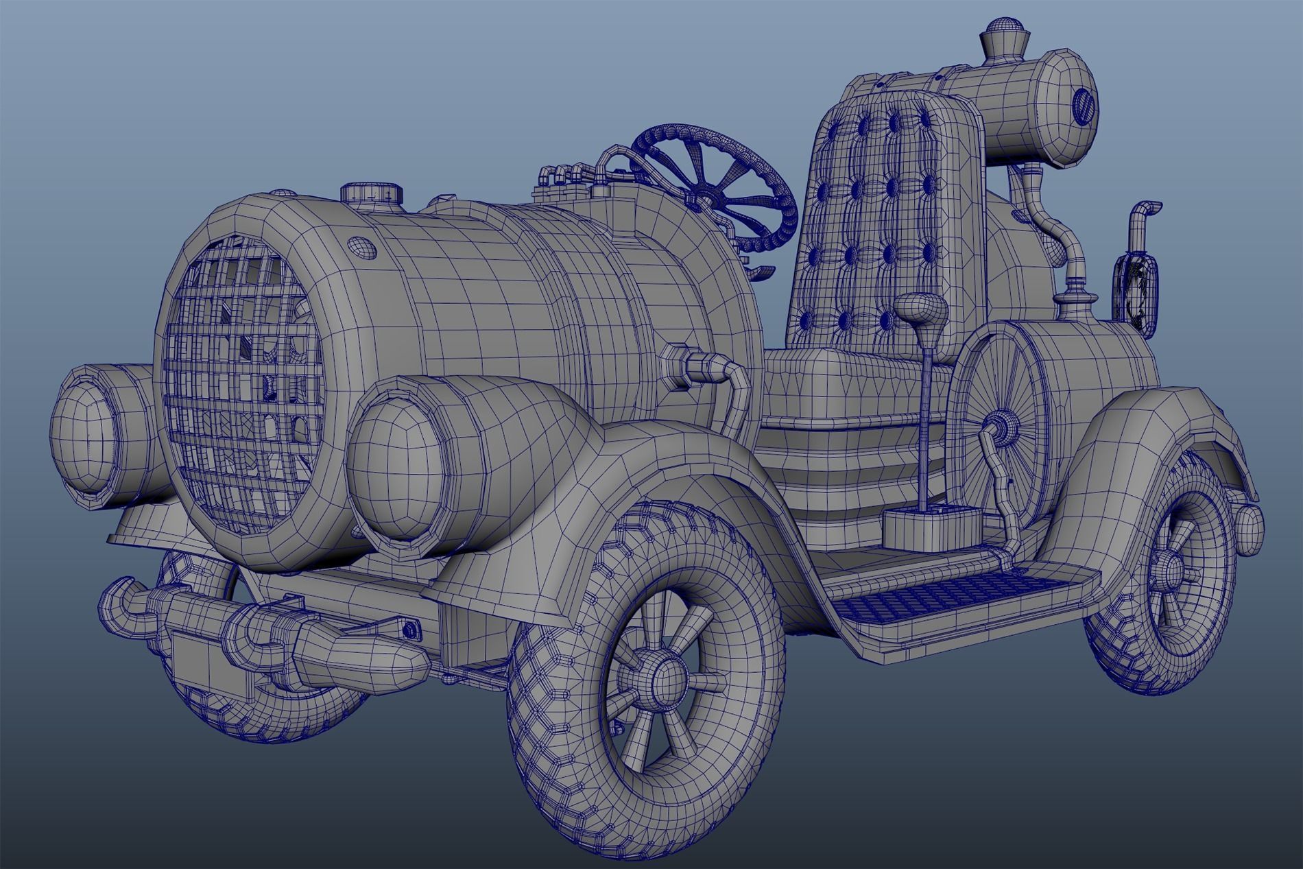 Syrup car free 3D model rigged | CGTrader