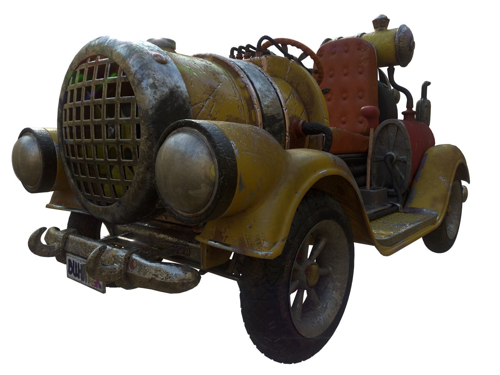 Syrup car free 3D model rigged | CGTrader