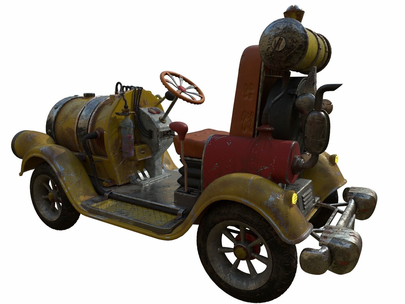 Syrup car free 3D model rigged | CGTrader