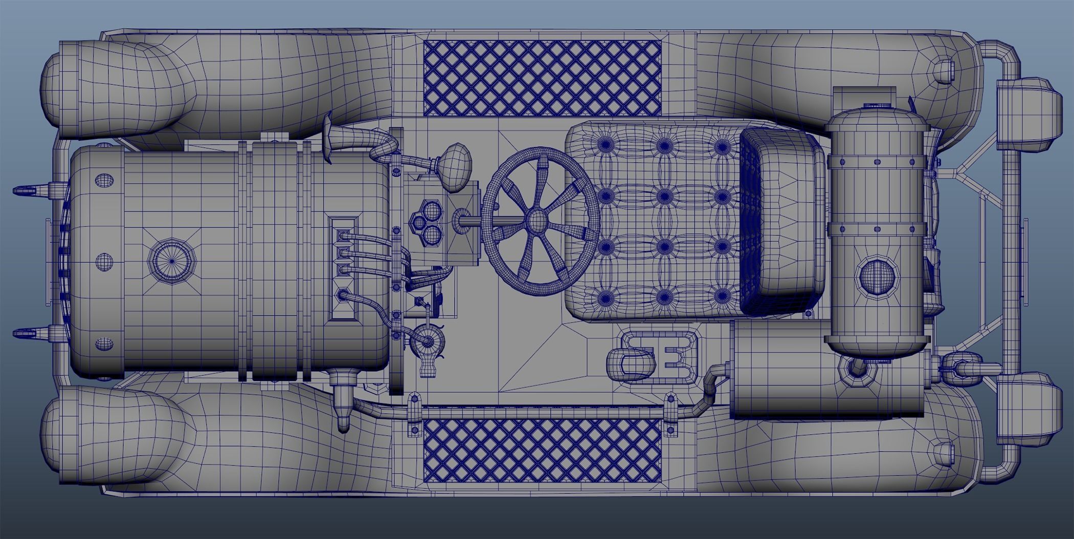 Syrup car free 3D model rigged | CGTrader