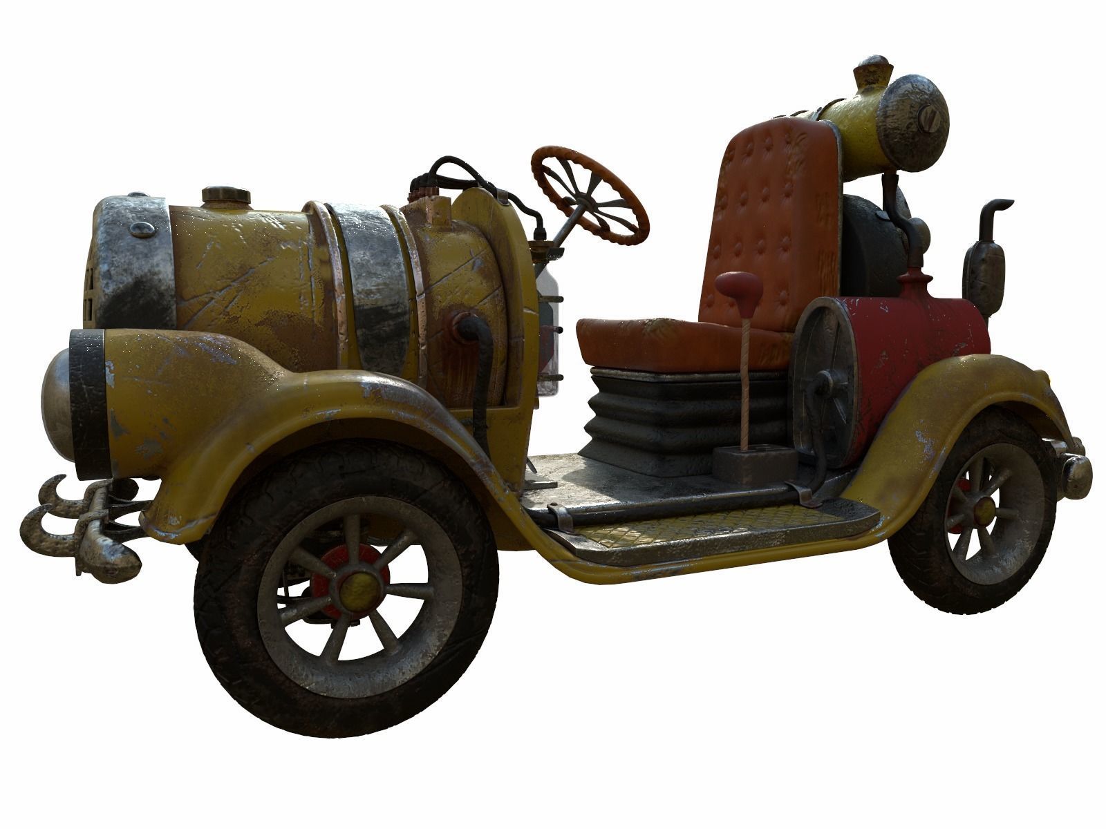 Syrup car free 3D model rigged | CGTrader