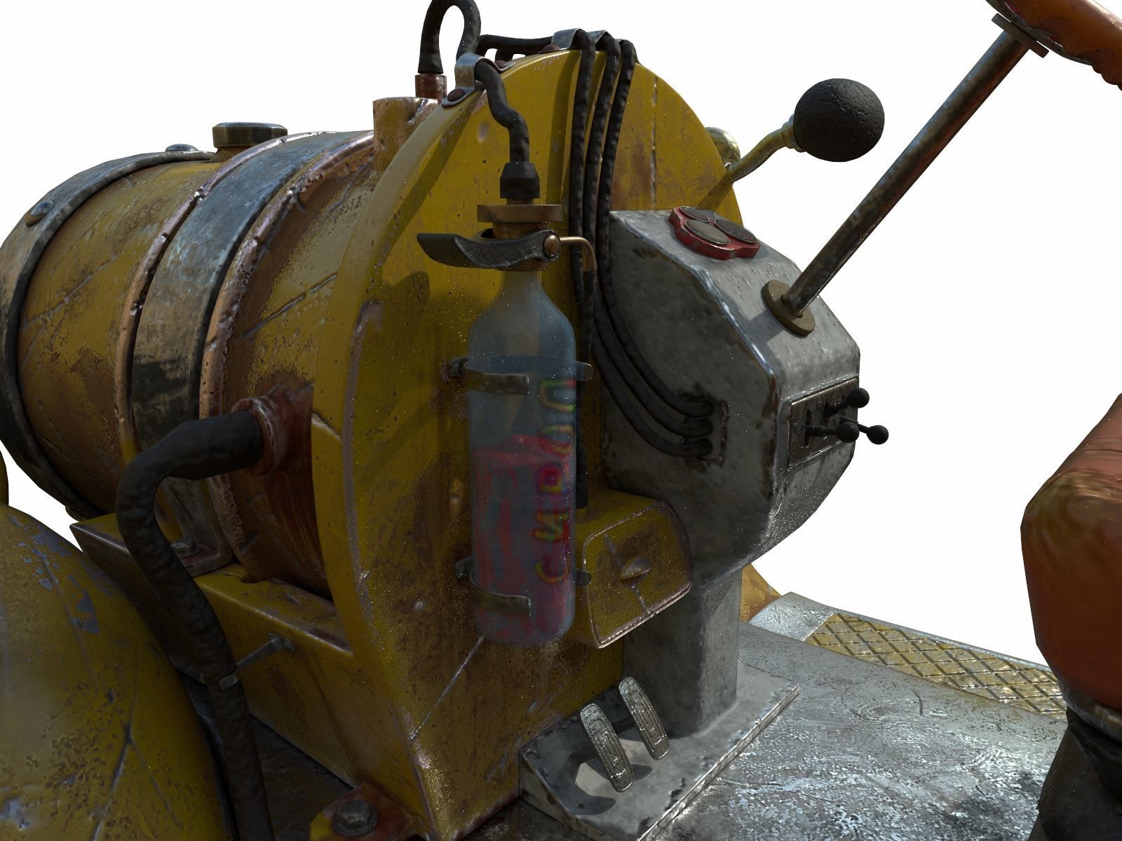 Syrup car free 3D model rigged | CGTrader
