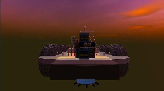 robot car free VR / AR / low-poly 3D model | CGTrader
