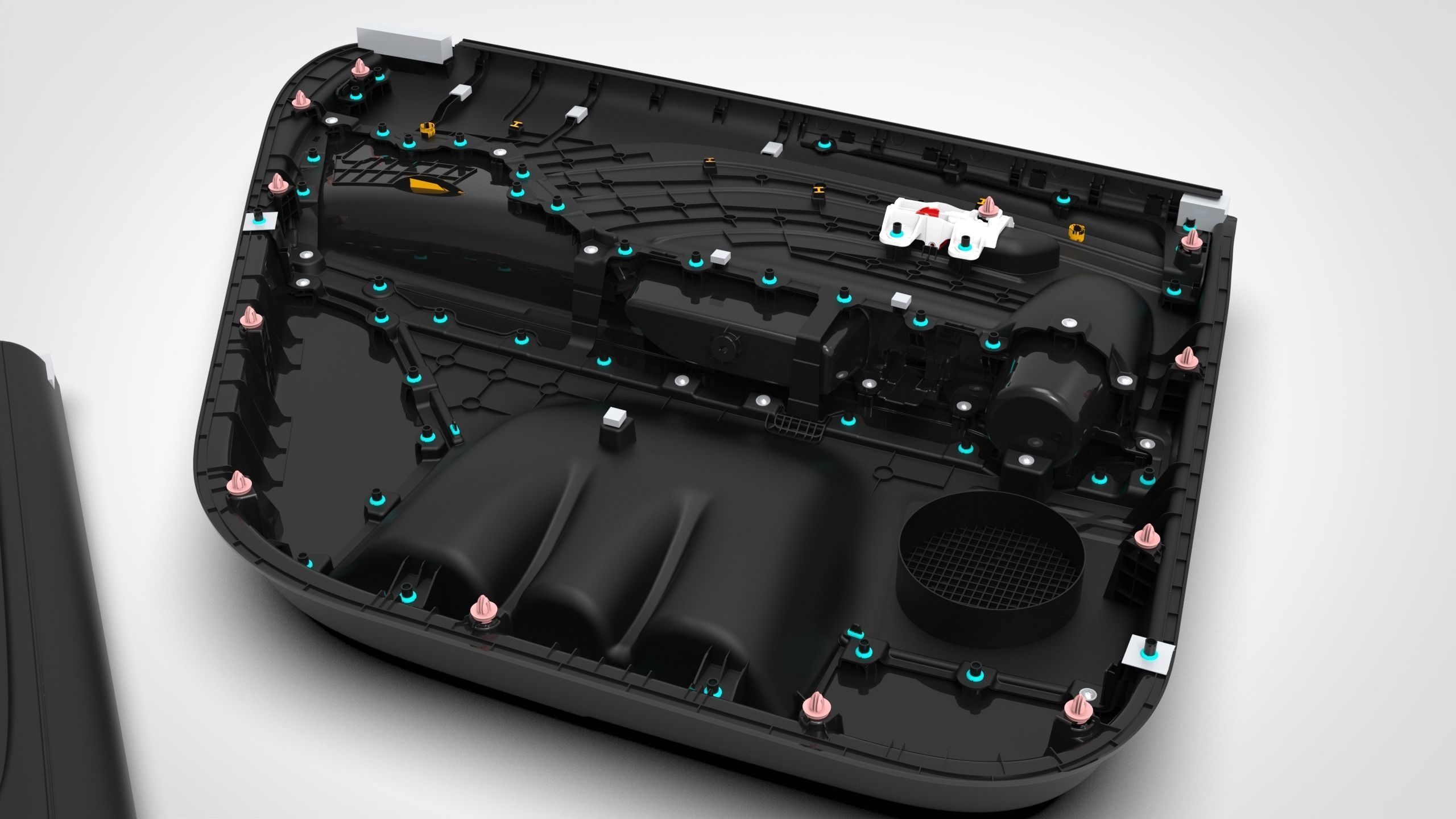 Cars Door and Speaker Bose 3D model rigged | CGTrader