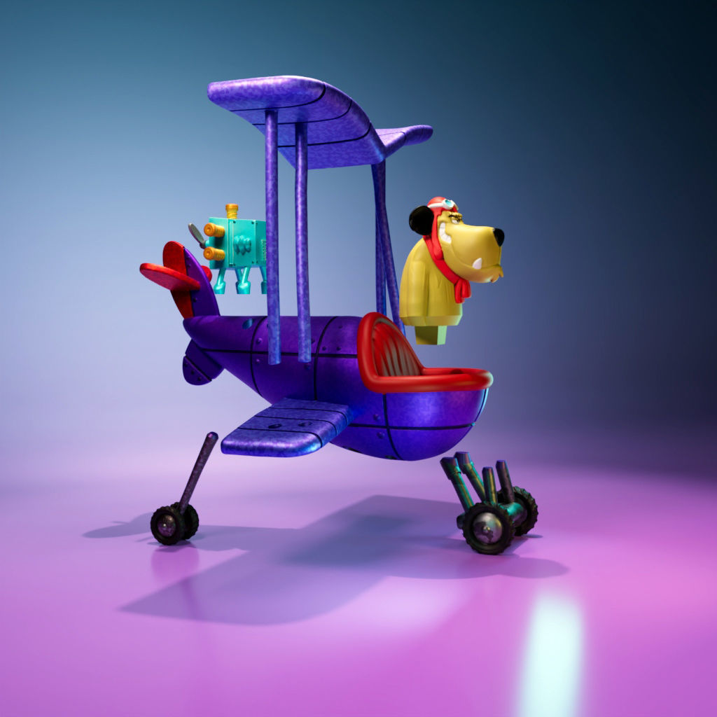 Muttley Airplane 3D model 3D printable | CGTrader