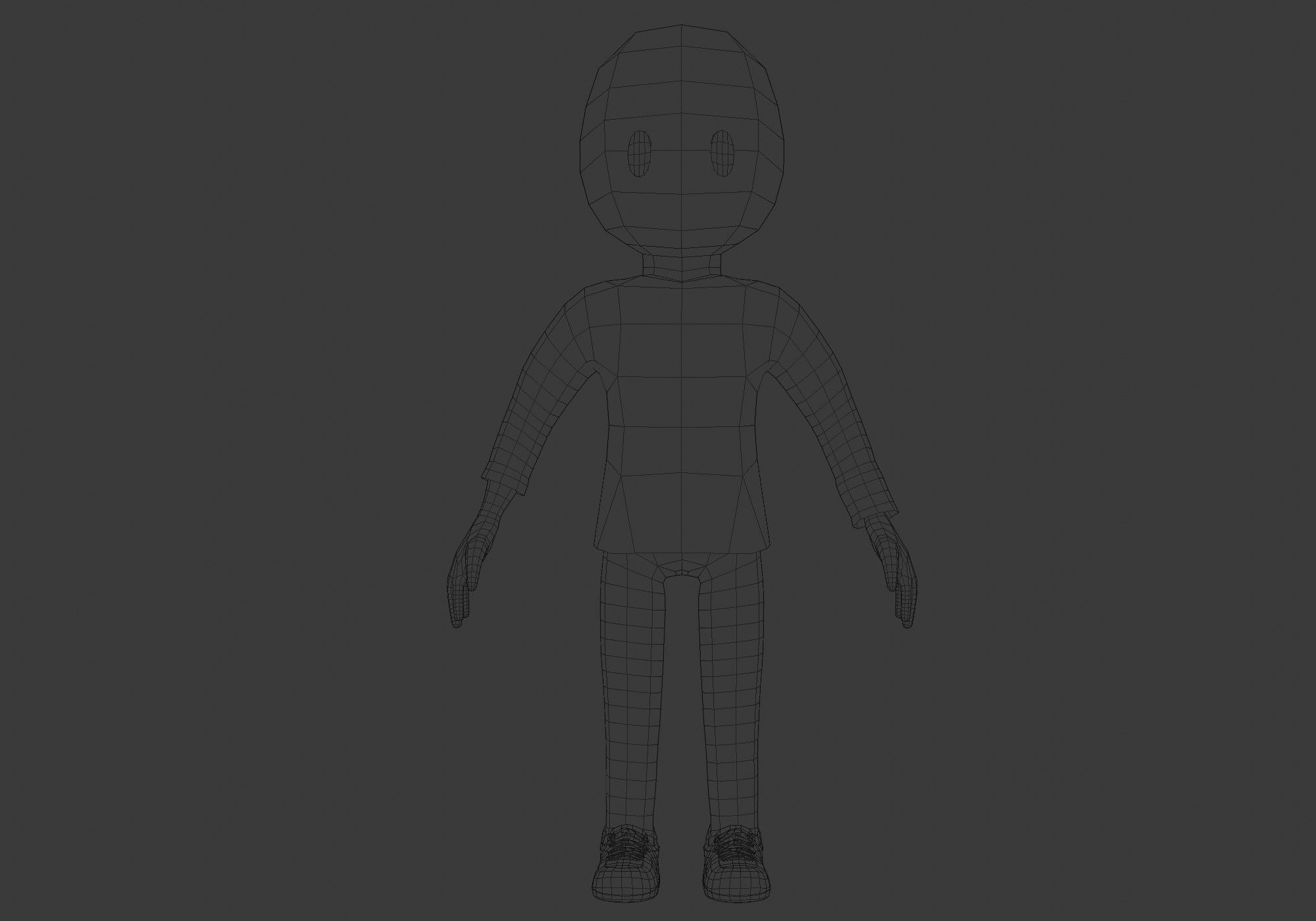 3D model simple cartoon boy VR / AR / low-poly | CGTrader
