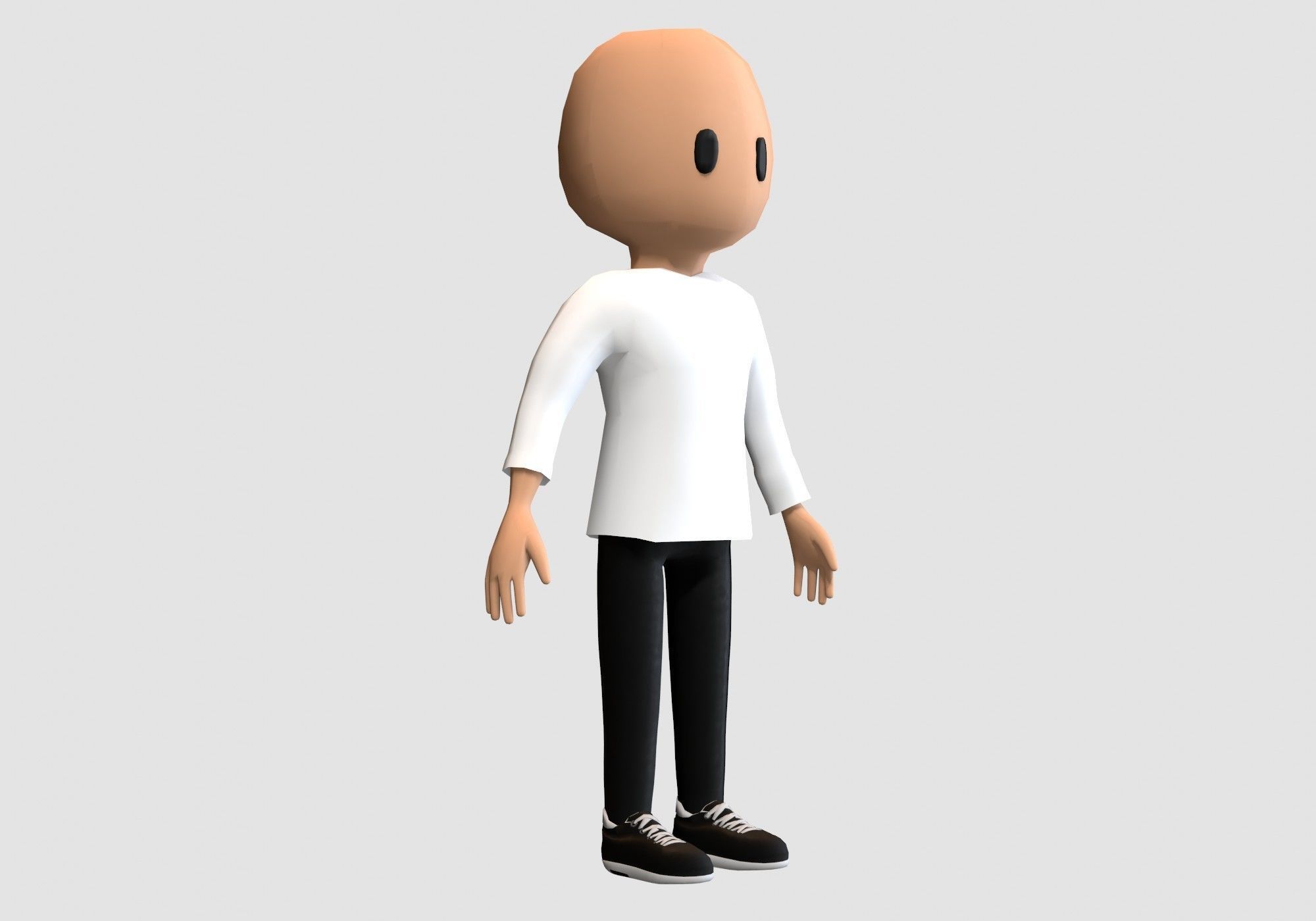 3D model simple cartoon boy VR / AR / low-poly | CGTrader