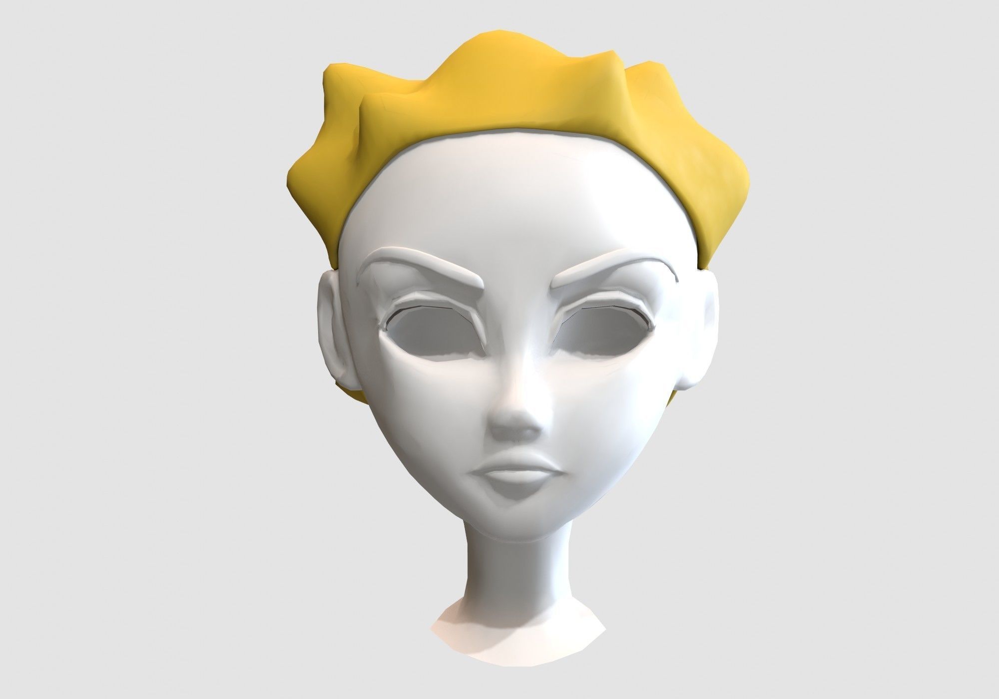 short sharp hairstyle 3D model | CGTrader