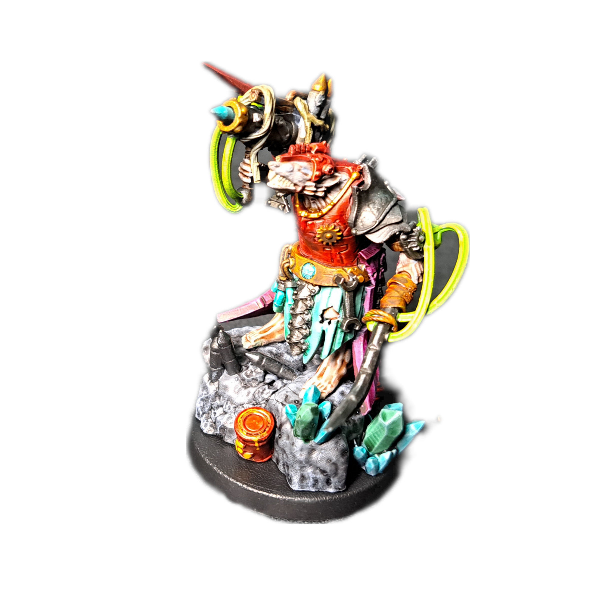 Ratkin Warlock Engineer With Missile Launcher 3D model 3D printable ...