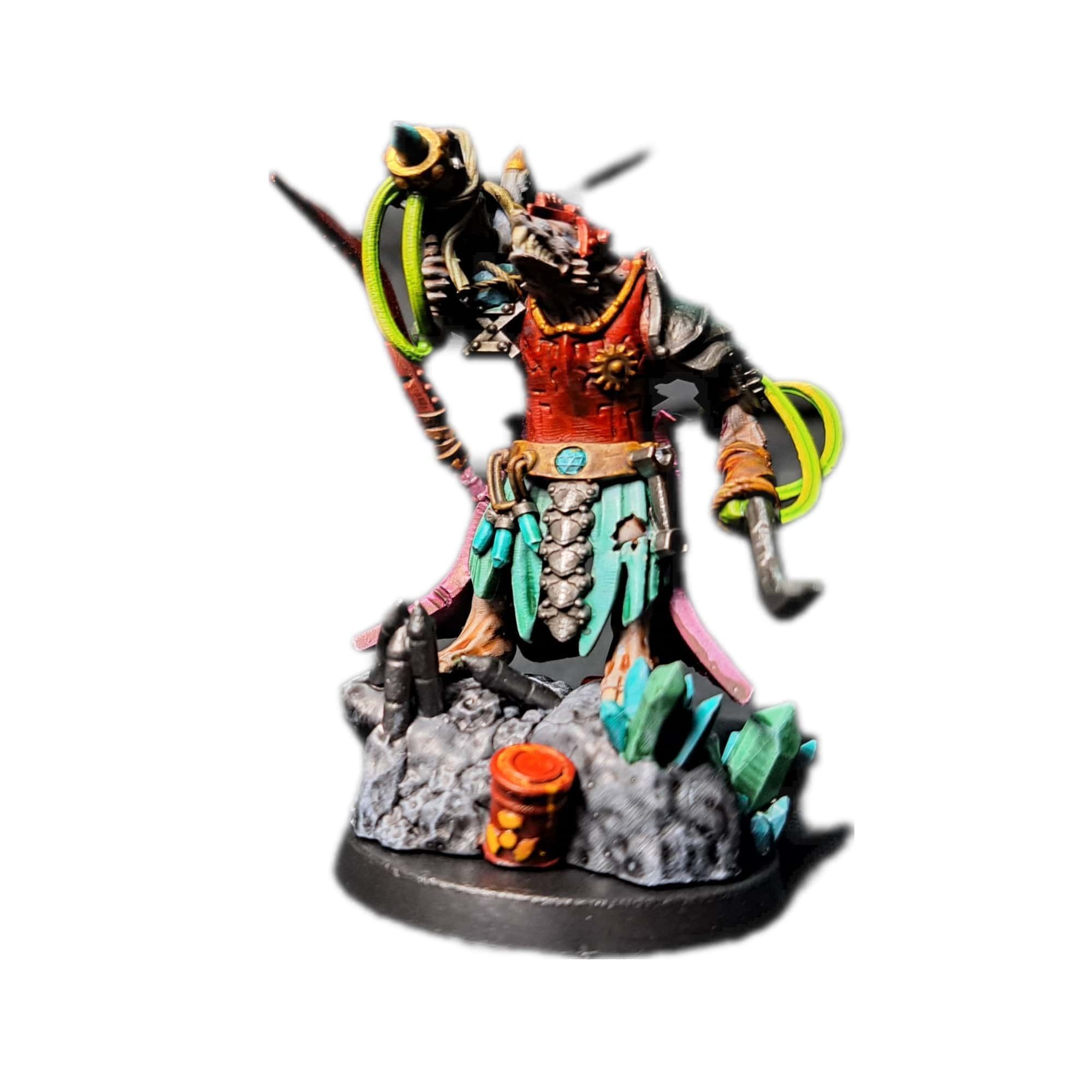 Ratkin Warlock Engineer With Missile Launcher 3D model 3D printable ...