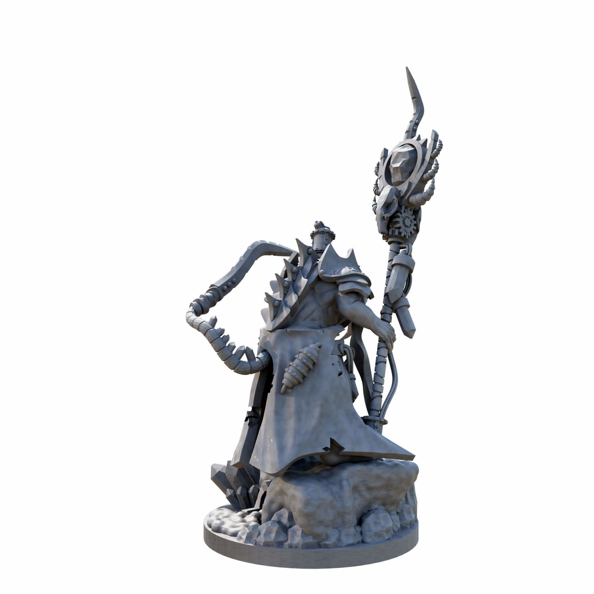 Ratkin Supreme Warlock Fantasy Resin Miniature 3D model 3D printable ...
