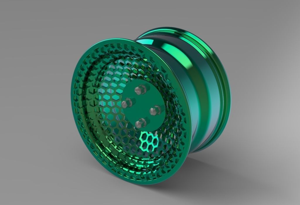 honey comb rims 3D model | CGTrader