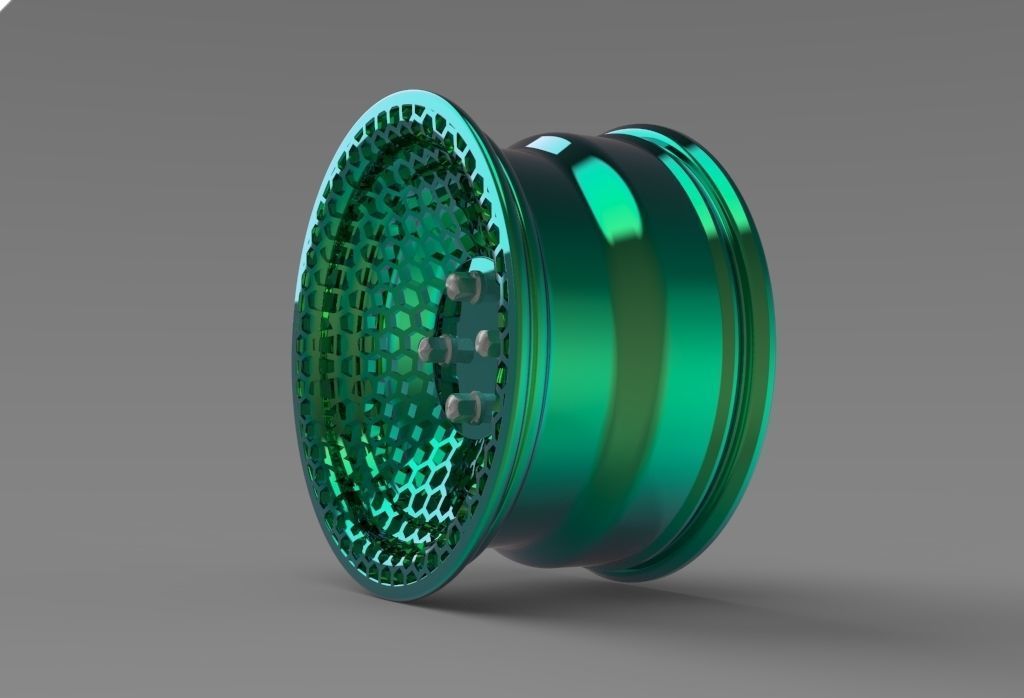 honey comb rims 3D model | CGTrader