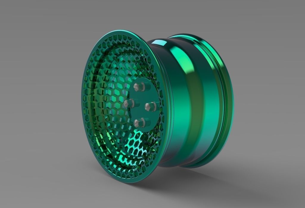 honey comb rims 3D model | CGTrader