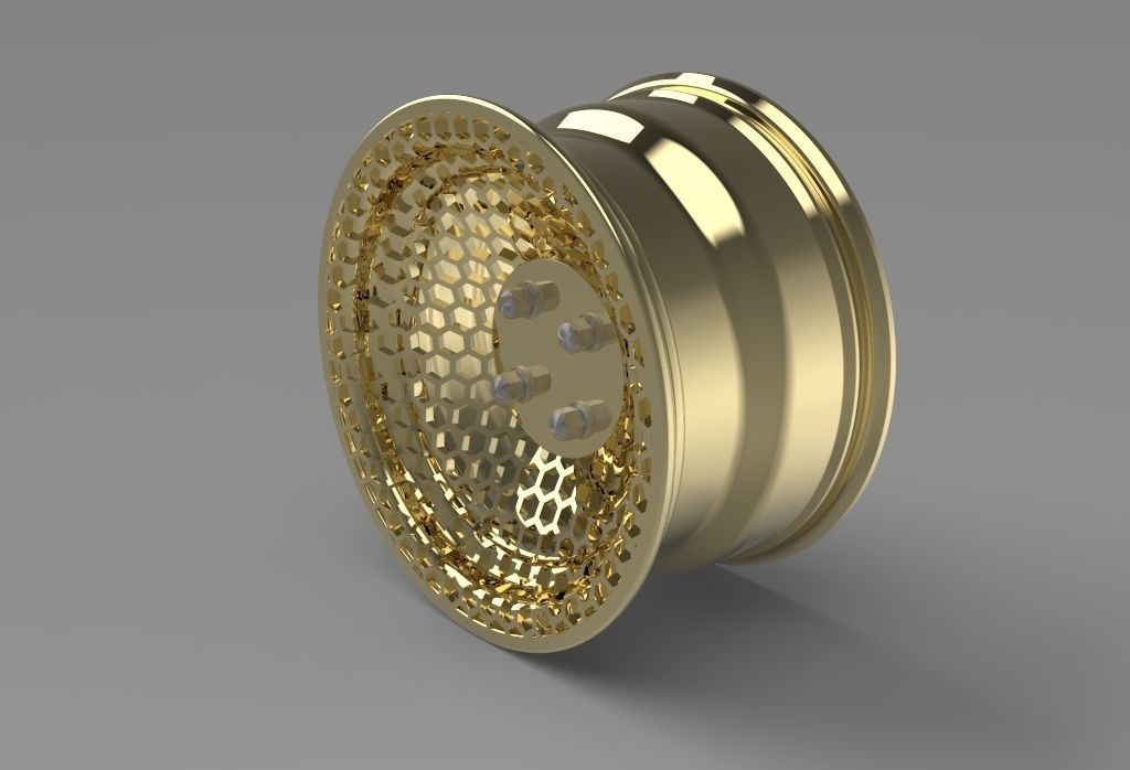 honey comb rims 3D model | CGTrader
