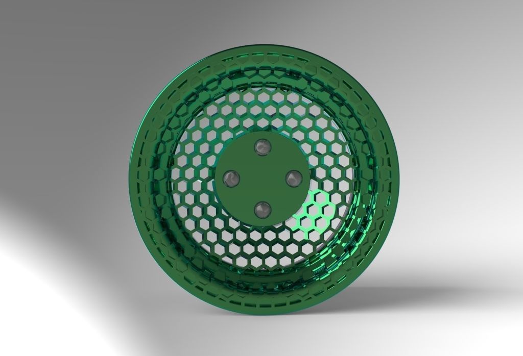 honey comb rims 3D model | CGTrader