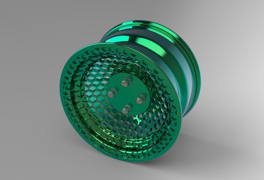 honey comb rims 3D model | CGTrader