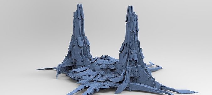 Star Glider Ship structures 2 3D model | CGTrader