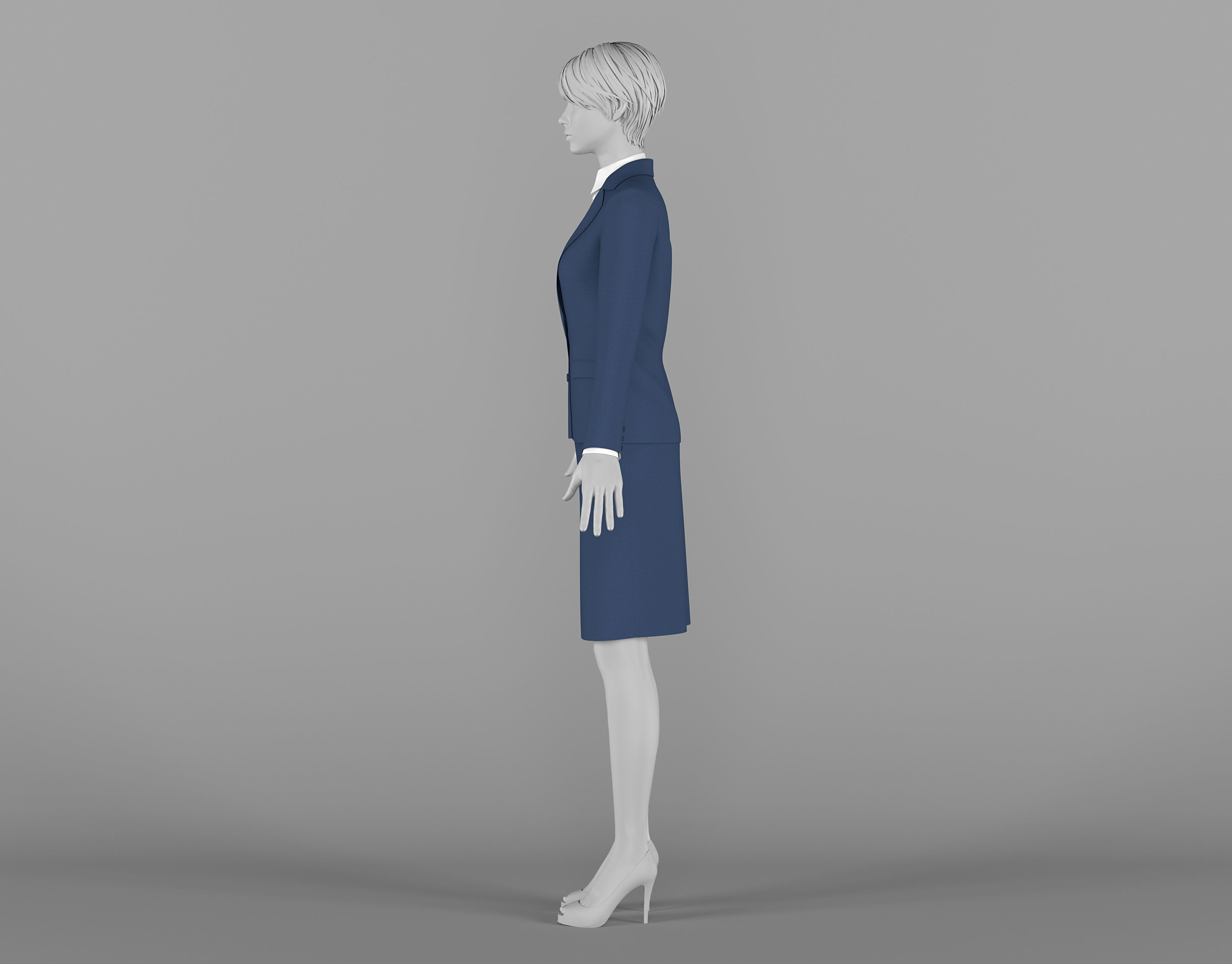 Women Formal Suits 3D model | CGTrader