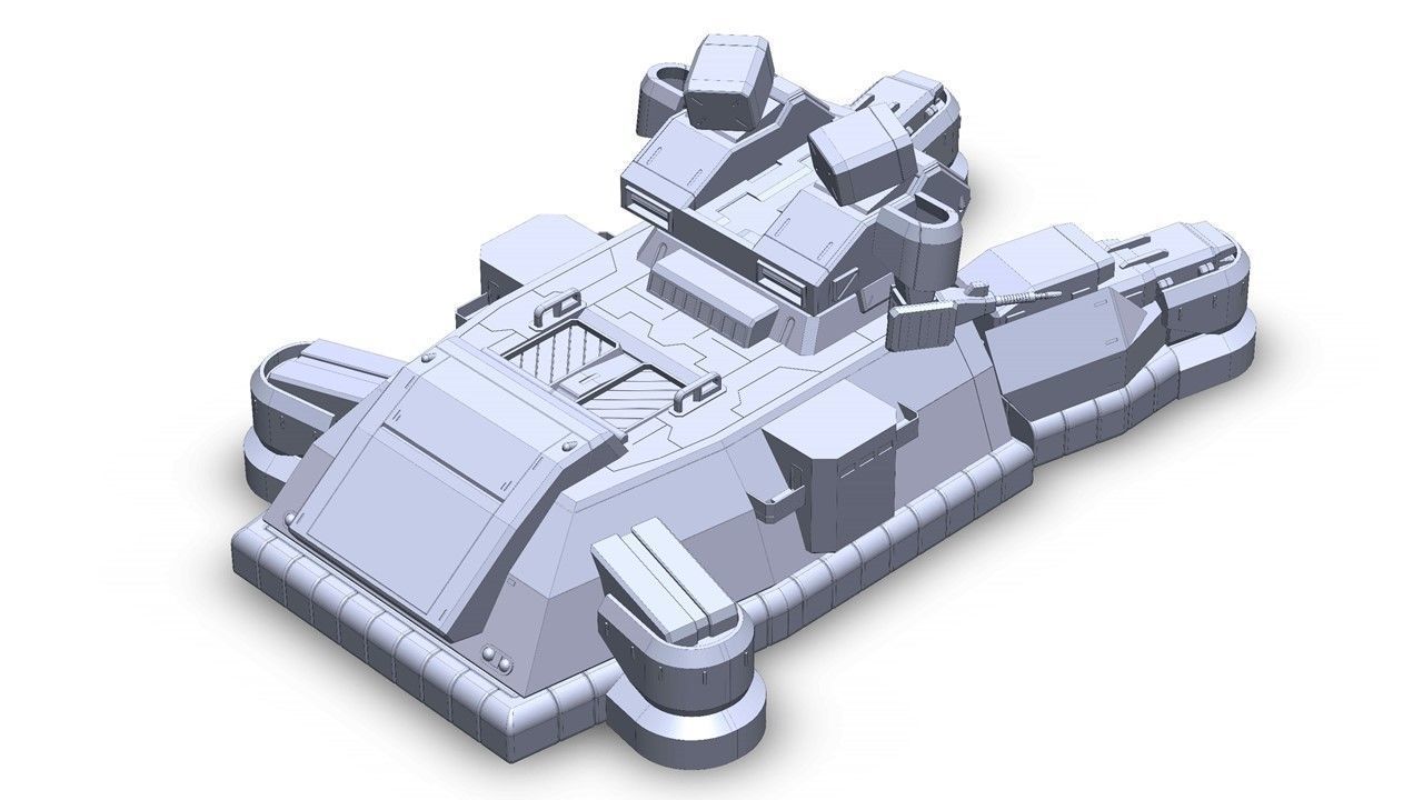 Rhinoceros Mobile Armor - Incomplete free 3D model | CGTrader