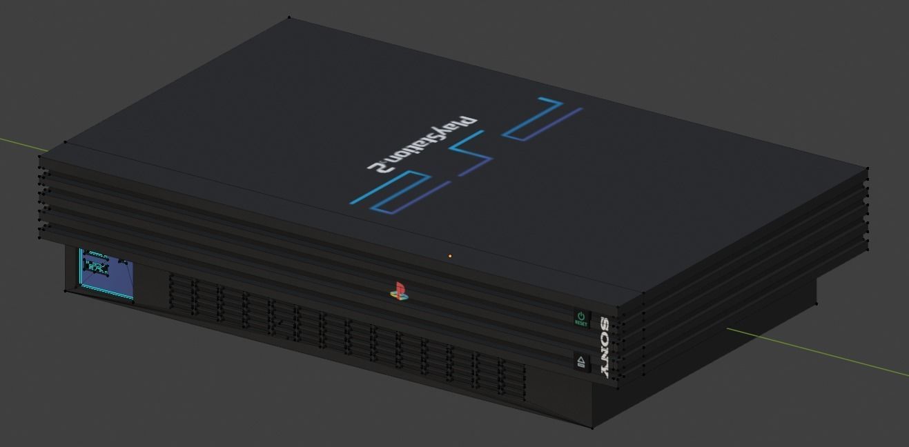 3D model PlayStation 2 Console VR / AR / low-poly | CGTrader