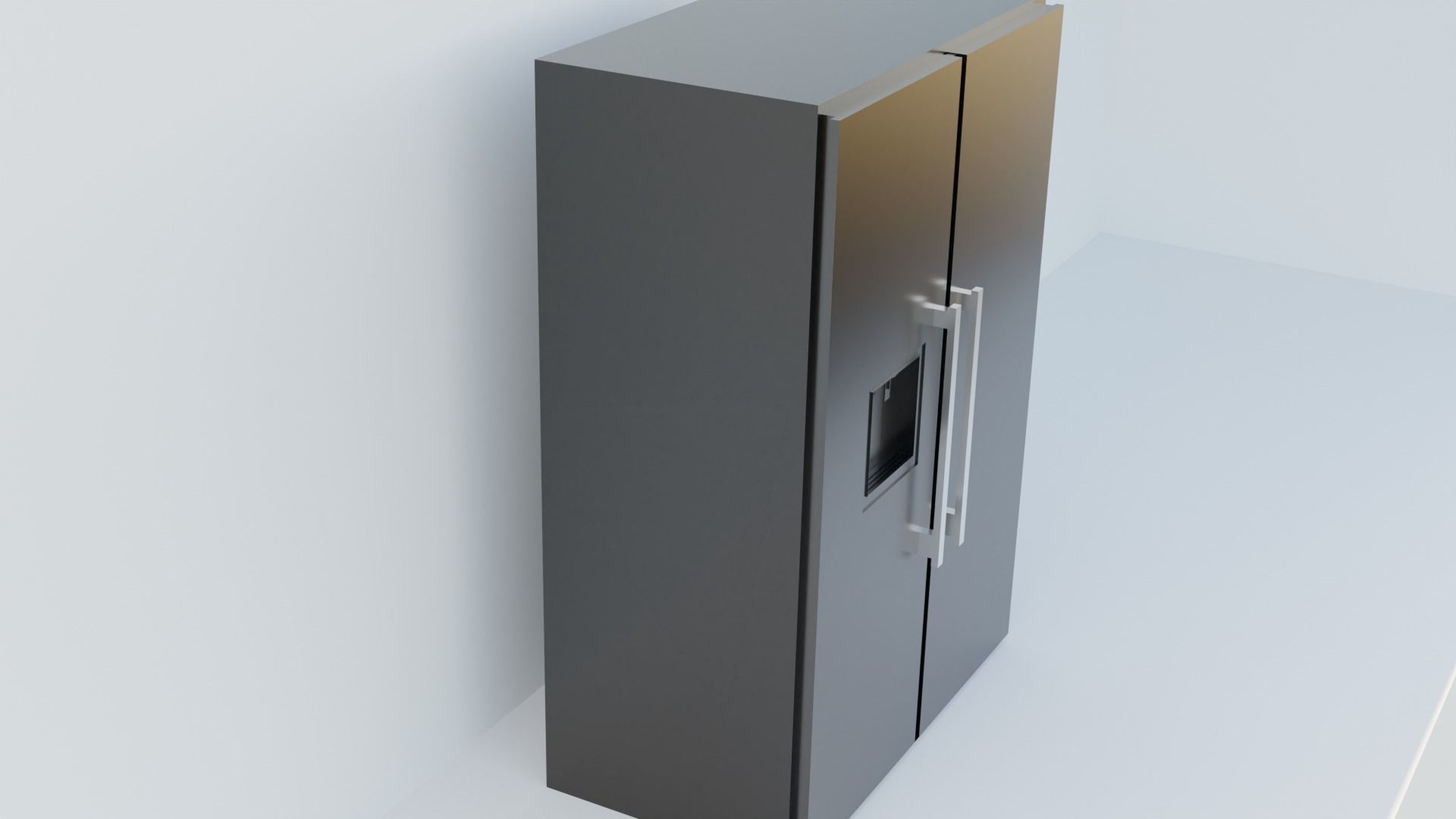 double door water tank refrigerator 3D model | CGTrader