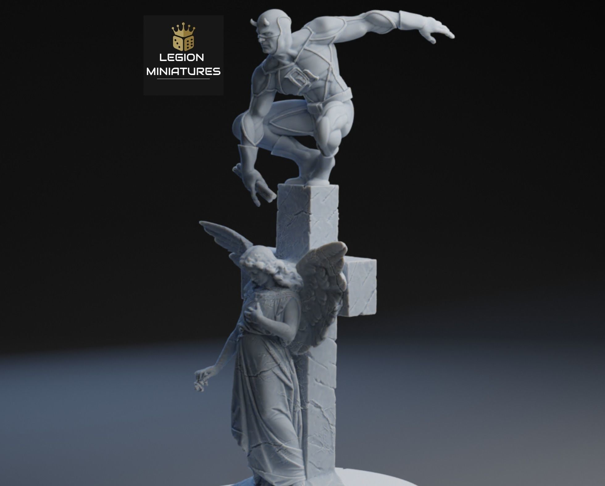 MARVEL CRISIS PROTOCOL DAREDEVIL PRESUPPORTED INCLUDED 3D model 3D ...