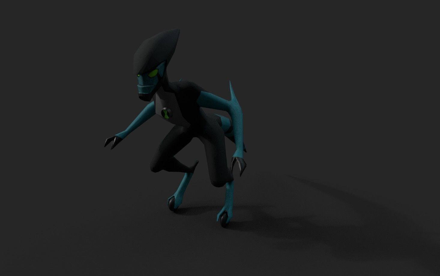 xlr8 low poly 3d model alien free 3D model | CGTrader