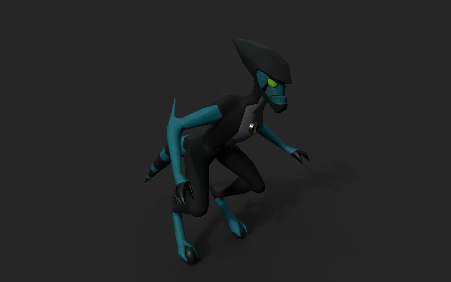 xlr8 low poly 3d model alien free 3D model | CGTrader